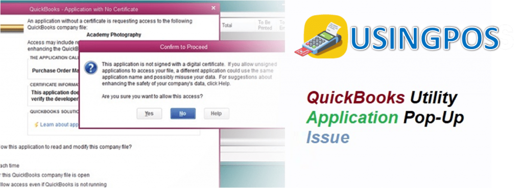 How To Fix QuickBooks Utility Application Pop Up Issue - Ourboox